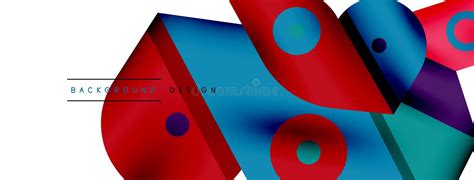Geometric Vector Abstract Background Template Stock Vector Illustration Of Neon Model 258851923