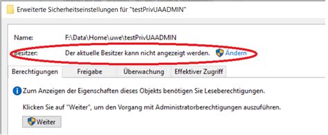 get acl oder set acl ntfs berechtigungen als backup operator mit