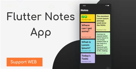 flutter noteapp a colorfull noteapp code market