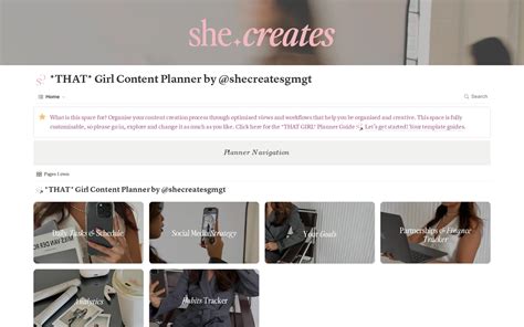 Content Planner Unique Ig Grid Preview Widget Template Notion Marketplace