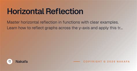 Horizontal Reflection Function Transformation Mathematics Grade