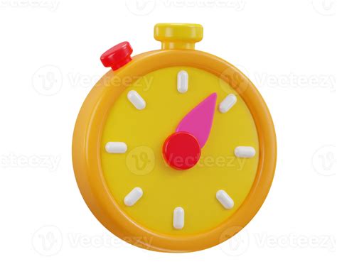 Stopwatch Timer Icon 3d Rendering Illustration 39660966 Png