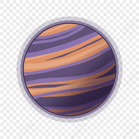 보라색 귀여운 일러스트 금성 클립 아트주황색행성 Png 일러스트 무료 다운로드 Lovepik