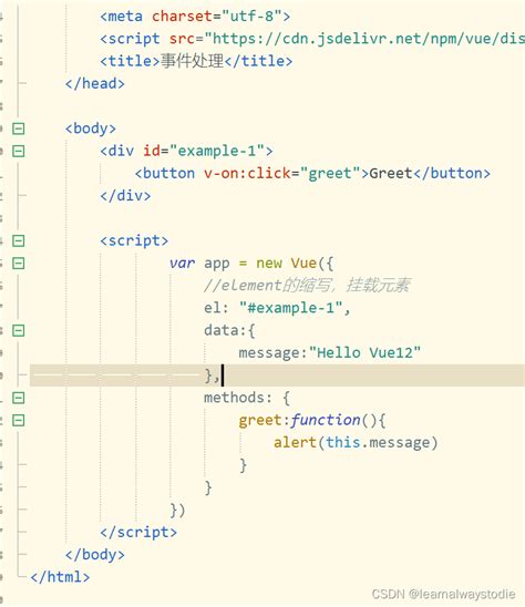 Vuejs 渲染与事件处理 Csdn博客