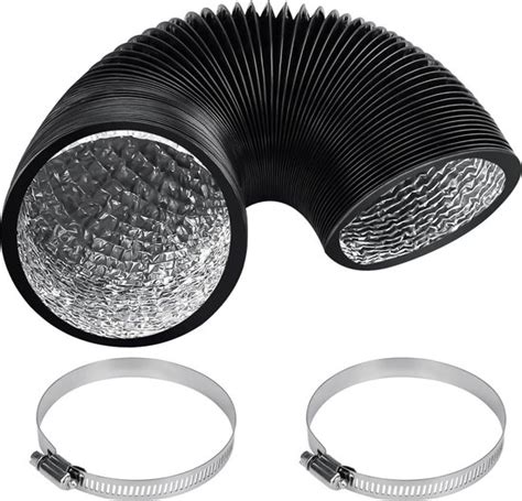 Afvoerslang Airco ø 150 Mm Pvc Afvoerslang Zwart Flexibele Slang
