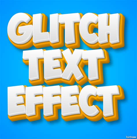 Glitch Text Effect Text Effect And Logo Design Font