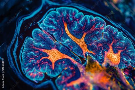 The Scan Reveals Stunning Colors And Intricate Details Of The Brains Structures Emphasizing