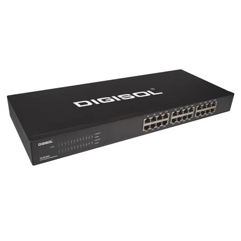 24 Port Gigabit Ethernetunmanaged Switch Dg Gs1024 E