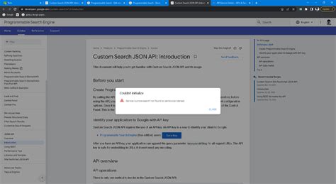 Google Custom Search Can T Get Api Key Stack Overflow