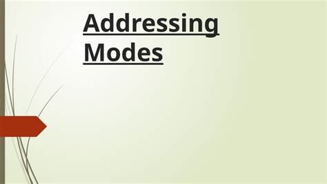 Understanding Addressing Modes1 In The Cpupptx
