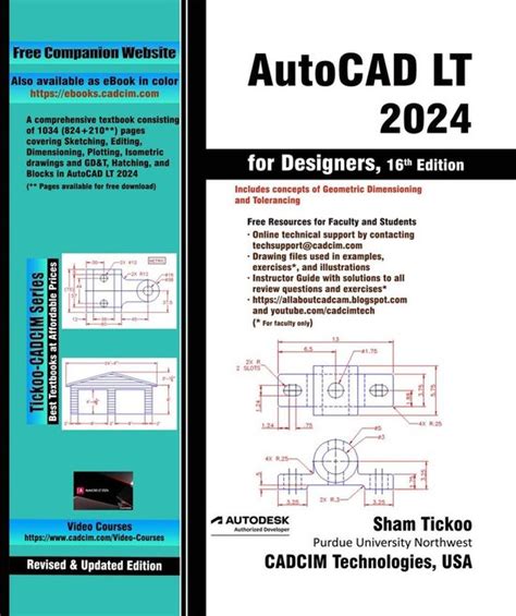 Autocad Lt 2024 For Designers 16th Edition Ebook Sham Tickoo