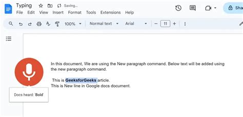 How To Voice Type On Google Docs GeeksforGeeks