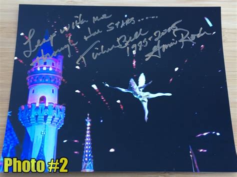 8x10 Tinker Bell Autograph Signature Photo Gina Rock Etsy