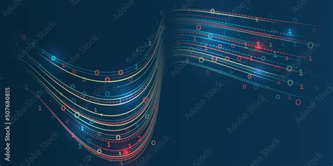 a dynamic array of information consisting of multi colored lines and