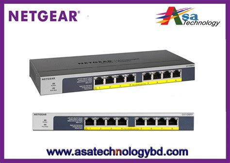 Asa Technology Netgear Gs Pp Port Prosafe Gigabit Poe Unmanaged Desktop Switch Port Poe