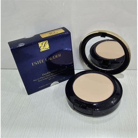 Jual Estee Lauder Double Wear Powder Foundation 1C1 Cool Bone (Preloved ...