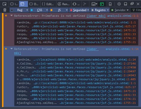 Jsf Primefaces Is Not Defined Javascript Error Stack Overflow