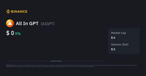 All In GPT Price AIGPT Price Index Live Chart And AUD Converter Binance