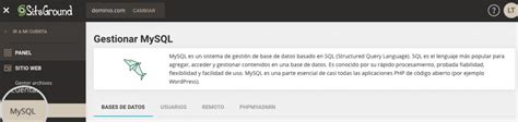 Eliminar Base De Datos Y Usuarios Mysql Siteground Tutoriales