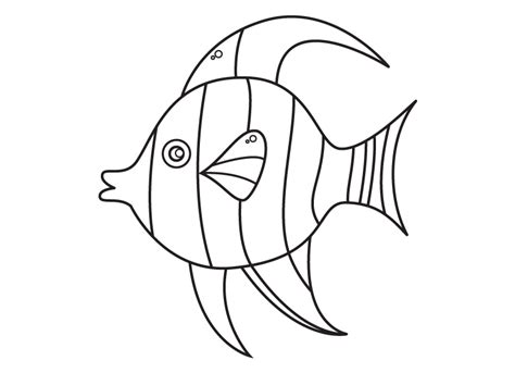 물고기 색칠공부 프린트 자료 귀여운 그림 도안 네이버 블로그