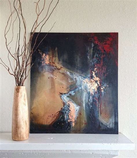 Интерьерная картина с поталью Картины в стиле абстрактного искусства Абстрактное Современное