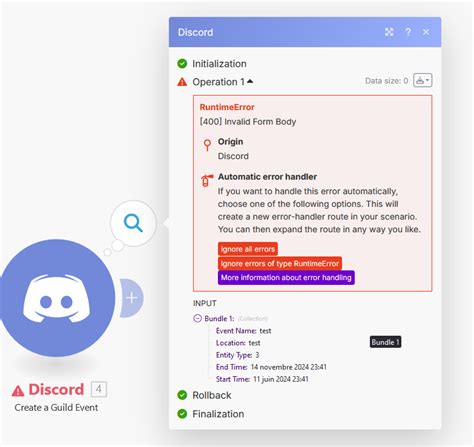 Creating New Discord Guild Event 400 Invalid Form Body How To Make Community