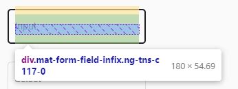 Bug Mat Select Has Different Height Than MatInput Issue Angular Components GitHub