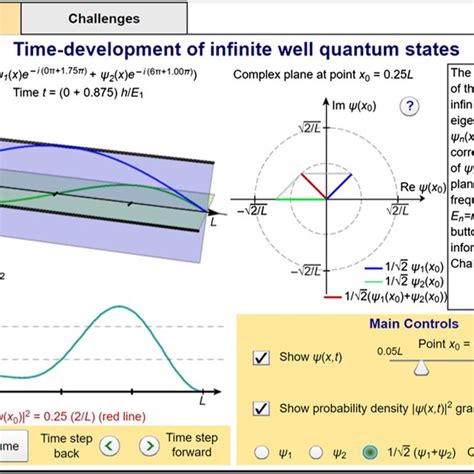 A Screenshot Of The Time Development Of Infinite Well Quantum States