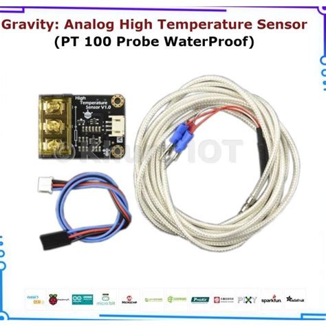 Jual Dfrobot Gravity Analog High Temperature Sensor Pt100 Shopee