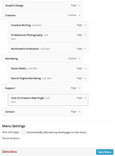How To Edit Your Website Menu Brandicoot