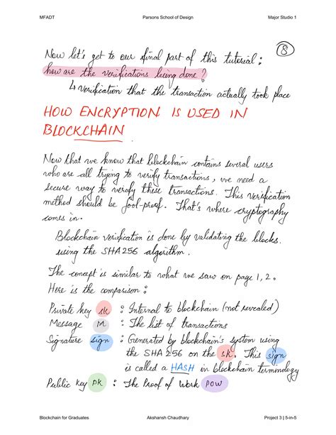 Blockchain For Graduates Technical Explanation Pdf