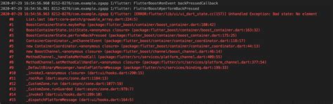 在flutter页面按下返回键，返回不了上一个页面，报bad State No Element错误 · Issue 805