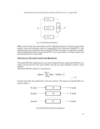 Error Correction For Parallel FIR Filters Using Hamming Codes PDF