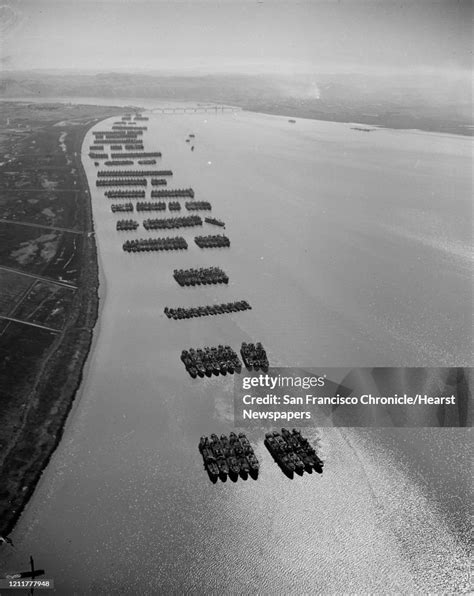 United States Navy Mothball Fleet In Suisun Bay Near Benicia March