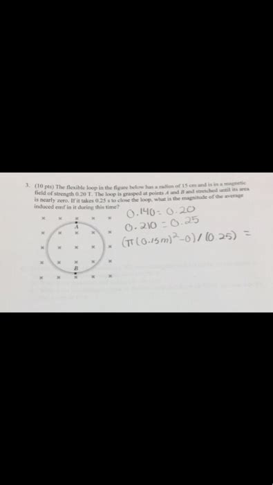 solved the flexible loop in the figure below has a radius of