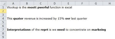 How To Check Spelling Mistakes In Excel Earn And Excel
