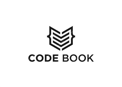 Premium Vector Code Book Logo Design Vector Illustration