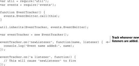 Listing 49 Keeping Tabs On New Listeners