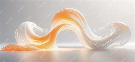 Premium Photo Merging Glowing And Opaque Structures Flowing And