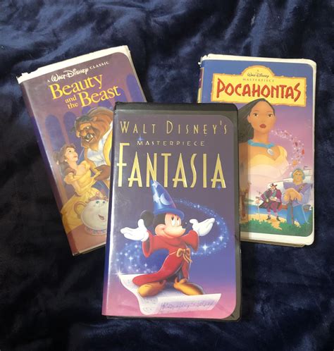 Rare Black Diamond 1991 Walt Disney Fantasia Vhs Tape Plus 2 Free