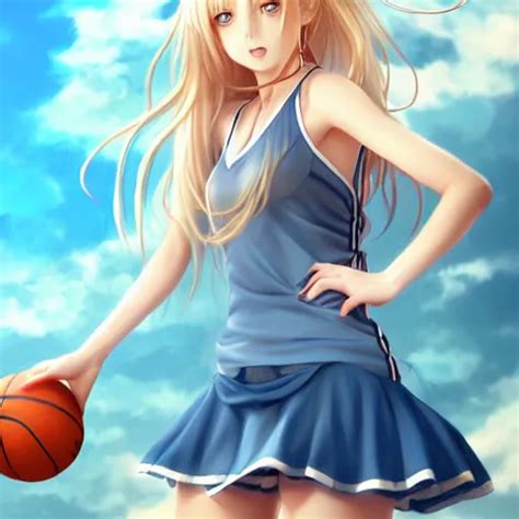 A Very Beautiful Young Anime Basketball Girl Full Stable Diffusion