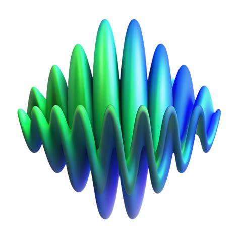 Magnificent Classic Abstract Digital Waveform Blue And Green Isolated 4k 58003384 Png