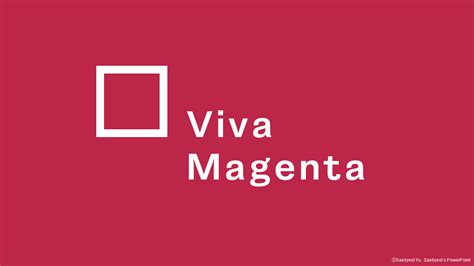 [powerpoint Template Free Download] 2023 팬톤 올해의 컬러 비바 마젠타 발표용 무료 Ppt 템플릿 2023 Viva Magenta