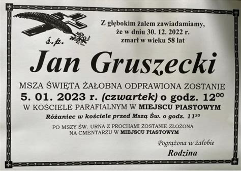 Zmarł Jan Gruszecki Dlapilota Pl