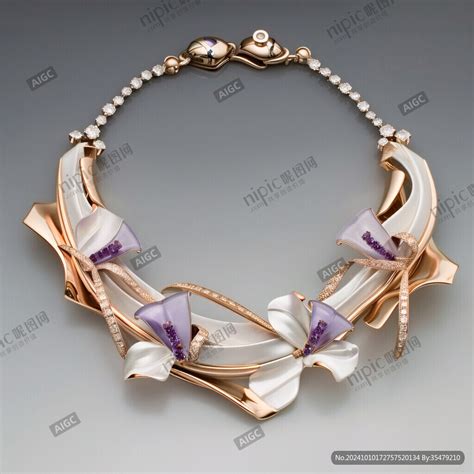 Ai创作图珠宝精修大图 女神节珠宝美陈 首饰效果图 妇女节珠宝美陈 珠宝设计水牌 珠宝效果图 参数化首饰 项链效果图 珠宝设计珠宝封面 珠宝模版设计 首饰设计图 立体金属花 首饰设计素材 饰品