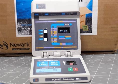 The Baldcorder Is James Lewis Tricorder Like Device For Measuring Light Levels And Temperature