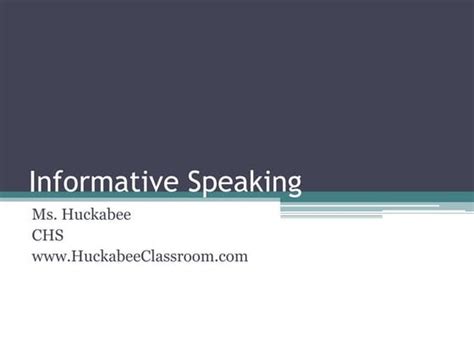 Effective Presentations Osborne Ppt