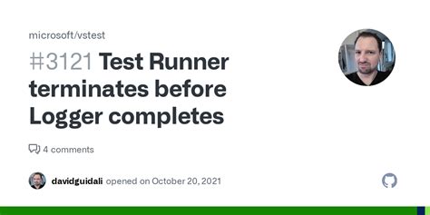 Test Runner Terminates Before Logger Completes · Issue 3121