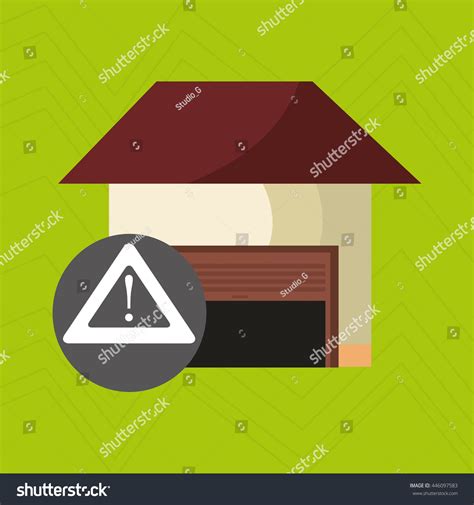 Smart Home Alert Symbol Isolated Icon Stock Vector Royalty Free