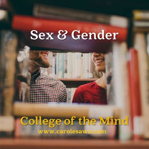 Sex And Gender Certificate College Of The Mind Carole Sawo